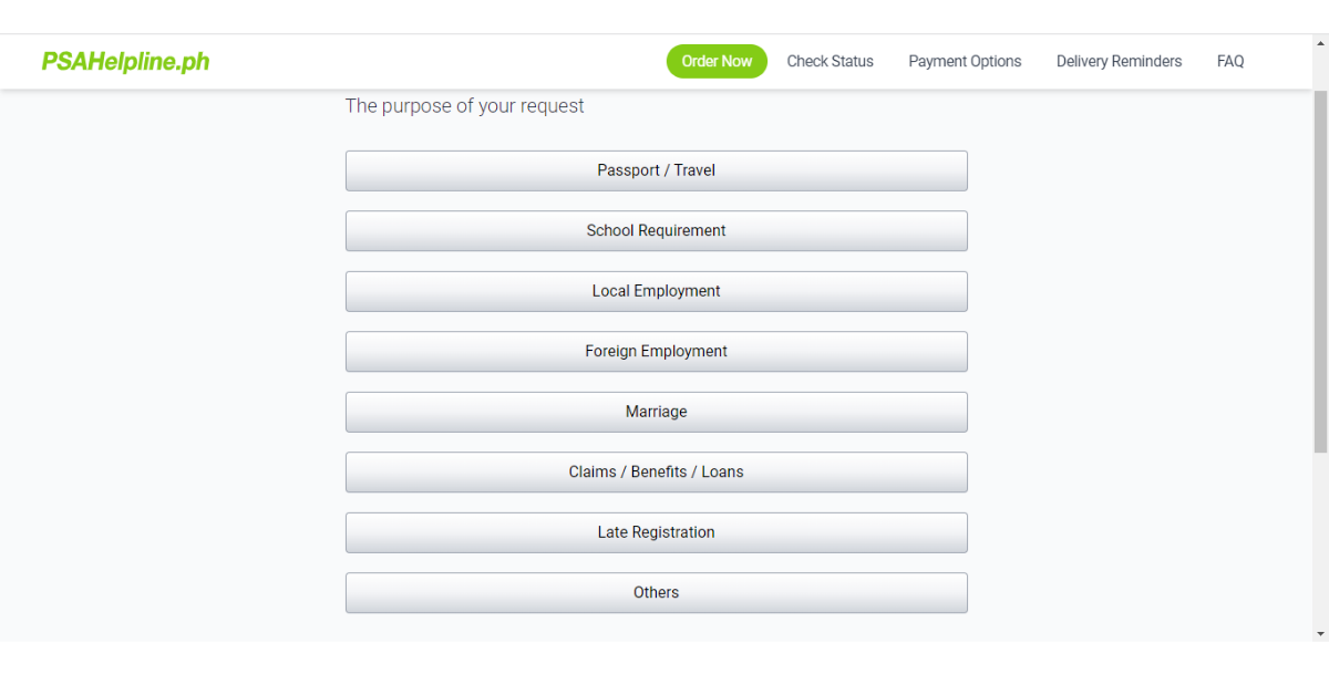 PSAHelpline: Get your PSA Certificates Conveniently! - CHE Goes On