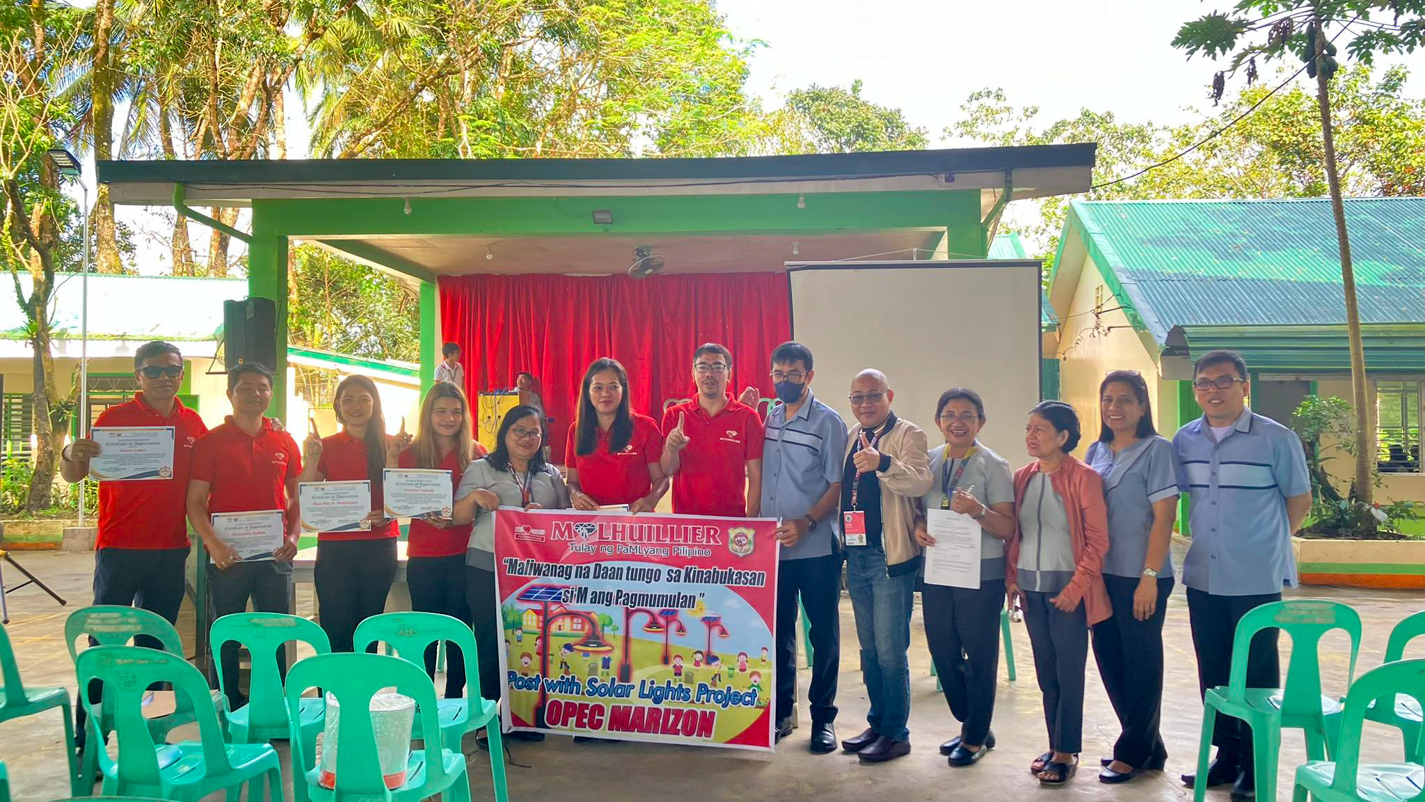M Lhuillier Lights Up Lucban Integrated School with Solar-Powered ...